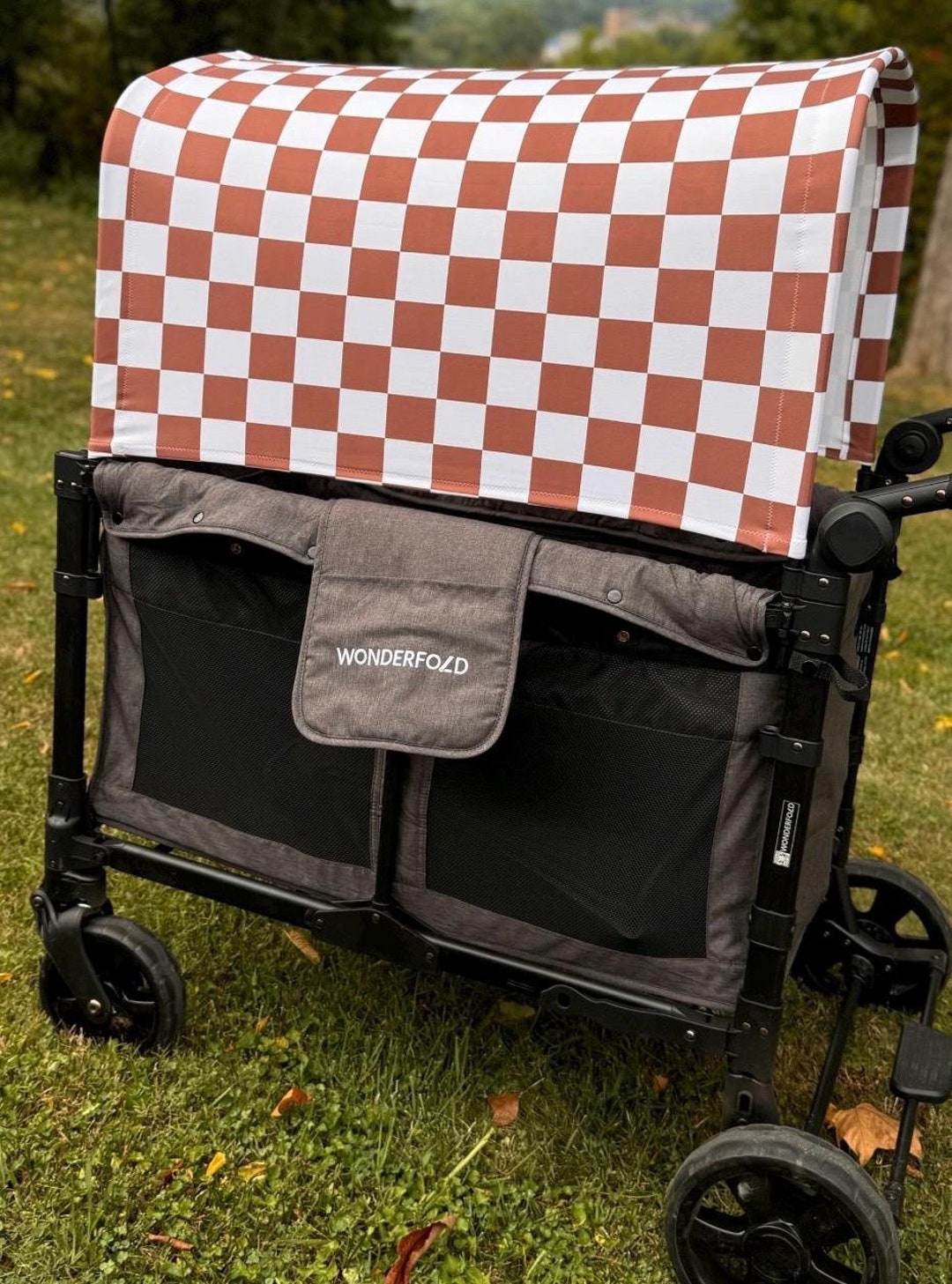 Brown Checker Wagon Canopy, Seat Covers and More: UV50+ Protection ...