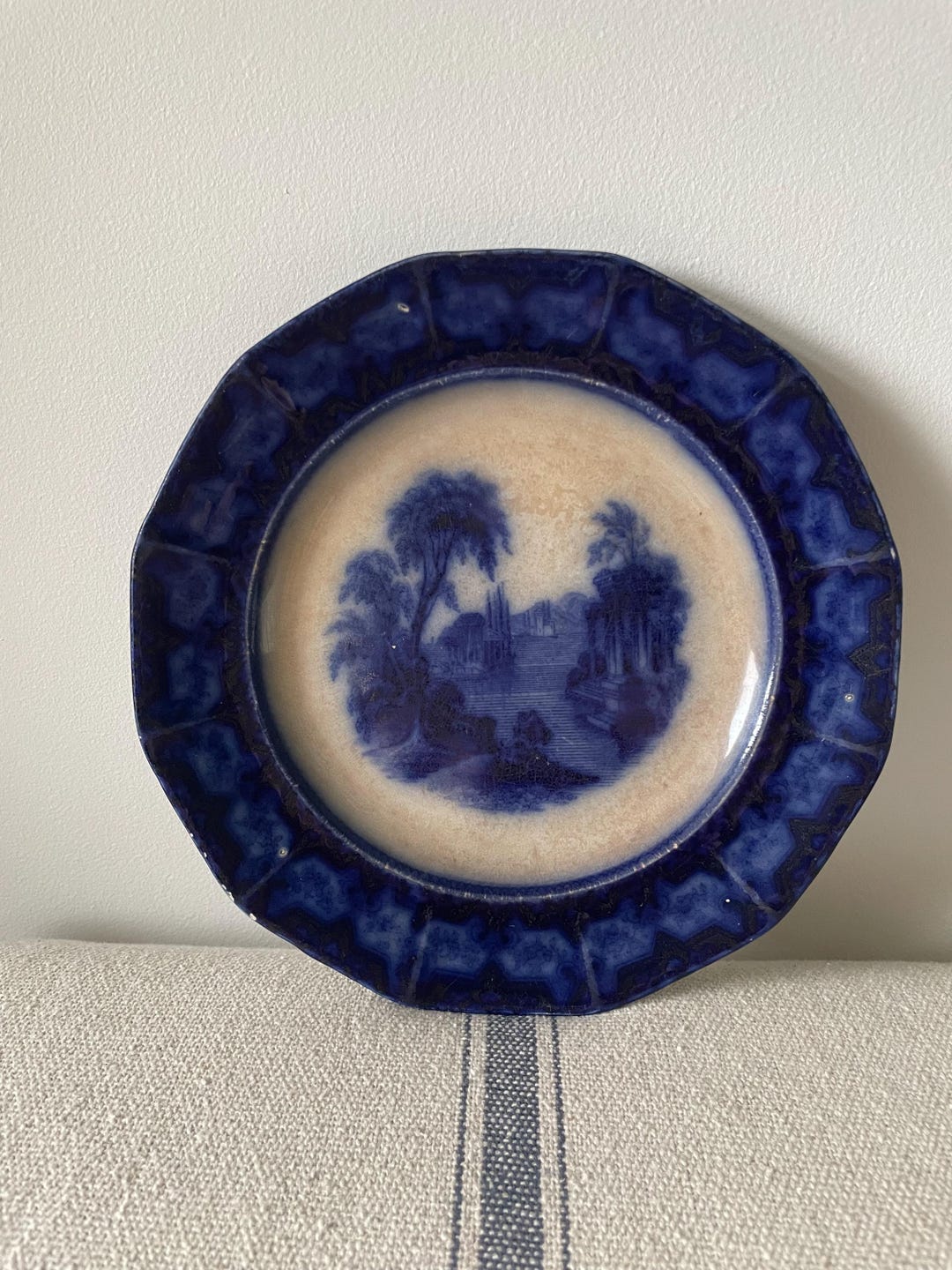 Excelsior Real Ironstone | Dark Flow Blue | T.F. & Co. | 8 1/4" | Small ...