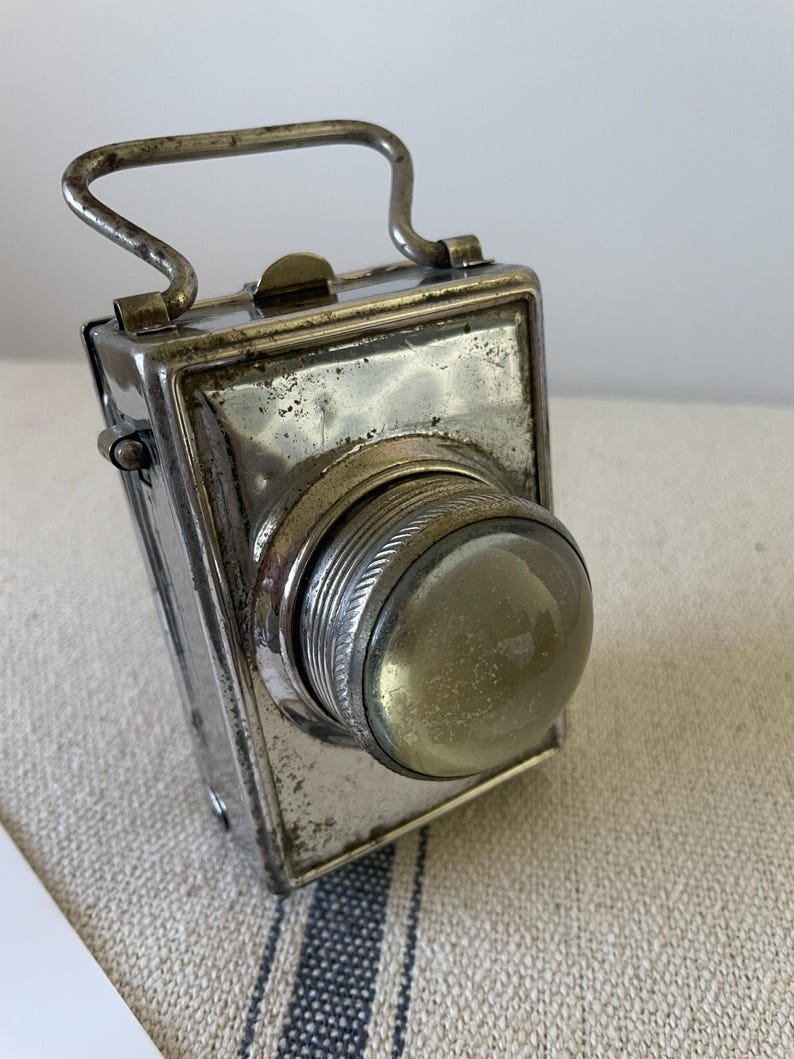 Antique Eveready 4706 Lantern Circa 1914 Nickel Finish Retro Flashlight ...