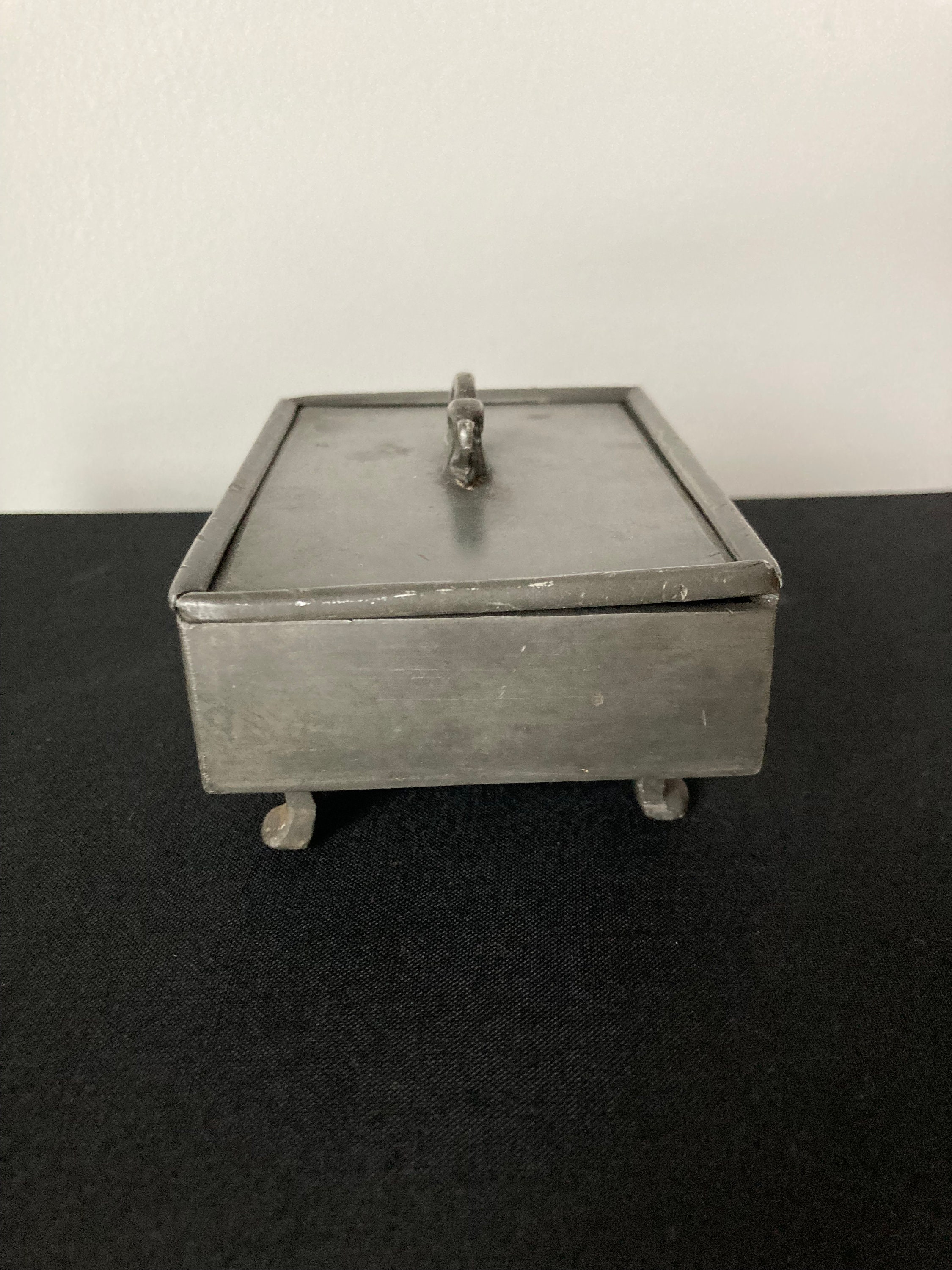 Vintage Chinese Pewter Dragon Fish Snuff Box: Trinket Keepsake Box - Etsy