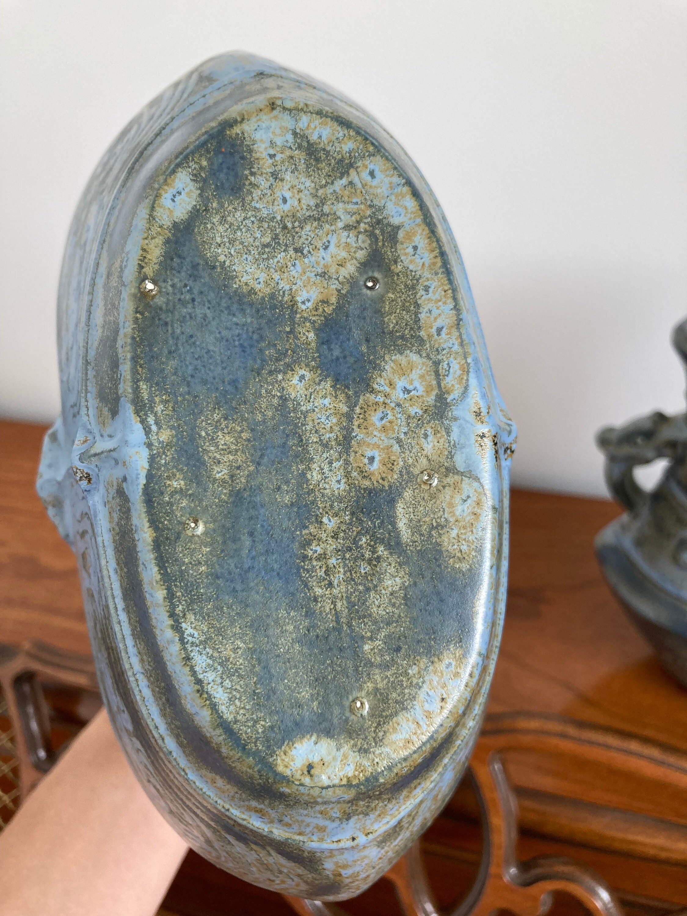 Vintage Studio Cast Pottery in the Qing Dynasty Era Style, Art Deco ...