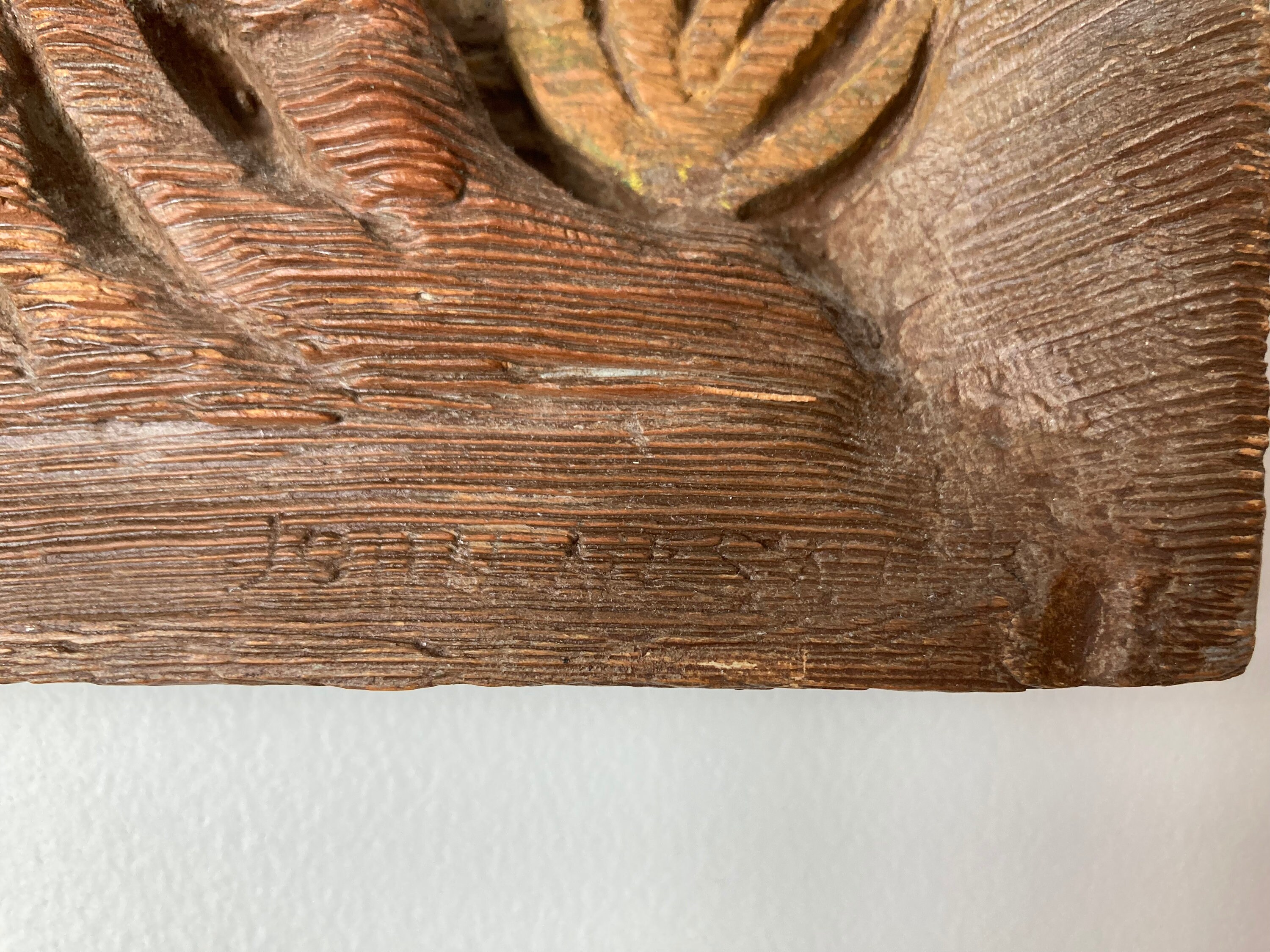 Vintage Midcentury Modern Artist Signed Wood Relief Hand Carved ...