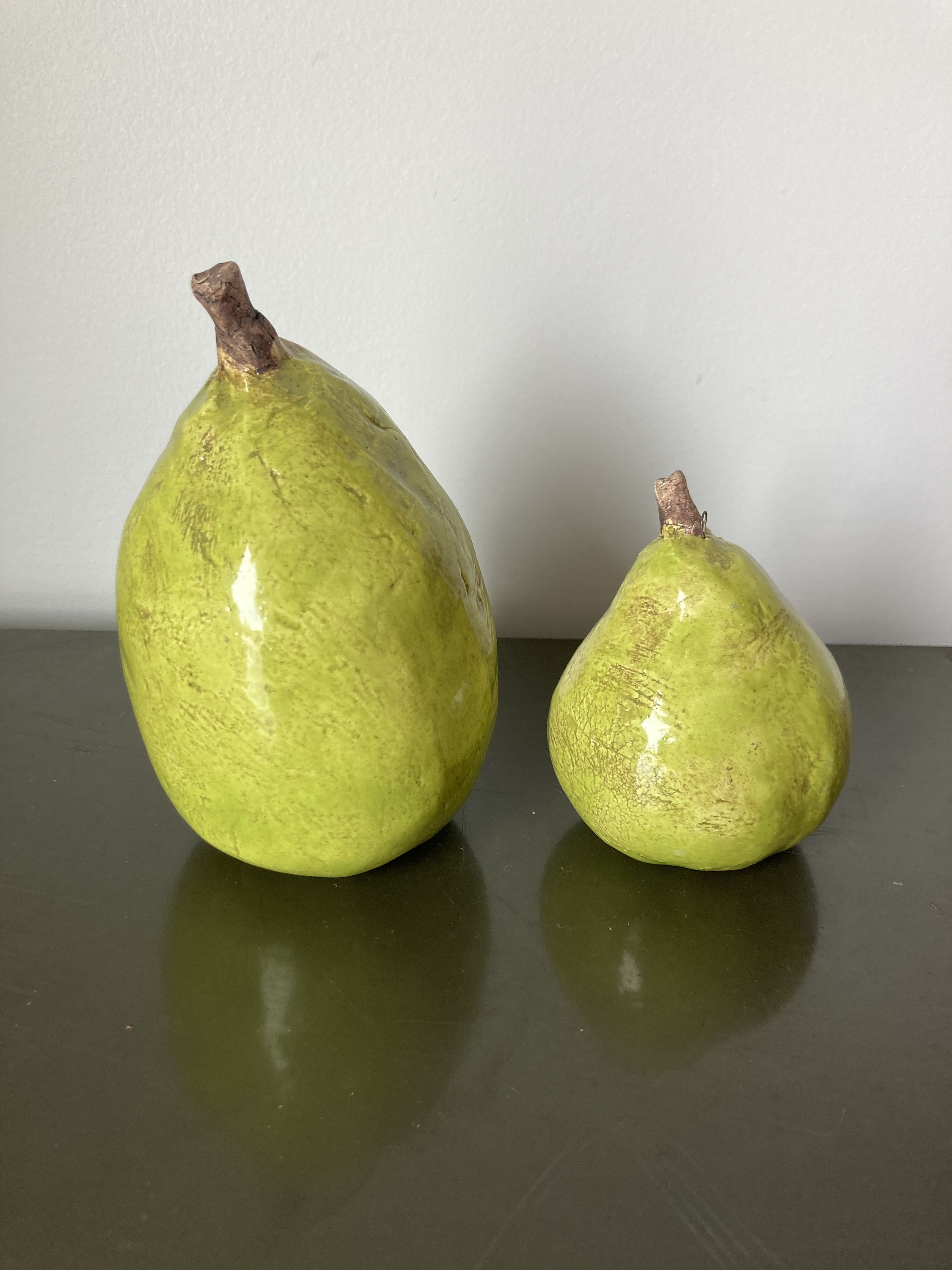 Vintage Pair of Ceramic Glazed Pears Sculptured Pears Signed - Etsy