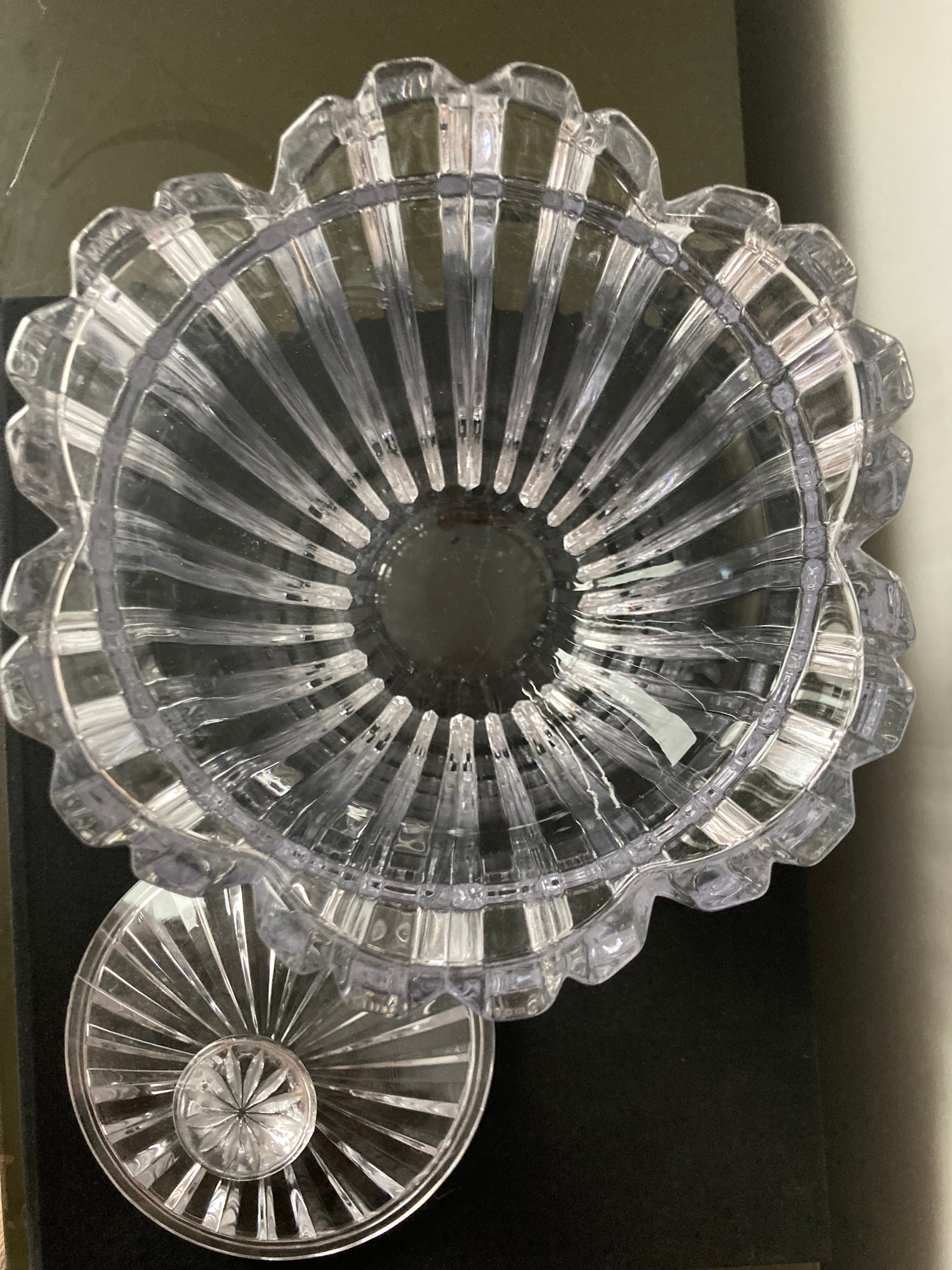 Vintage Studio Nova Crystal Glass Jar With Lid, Hollywood Regency ...