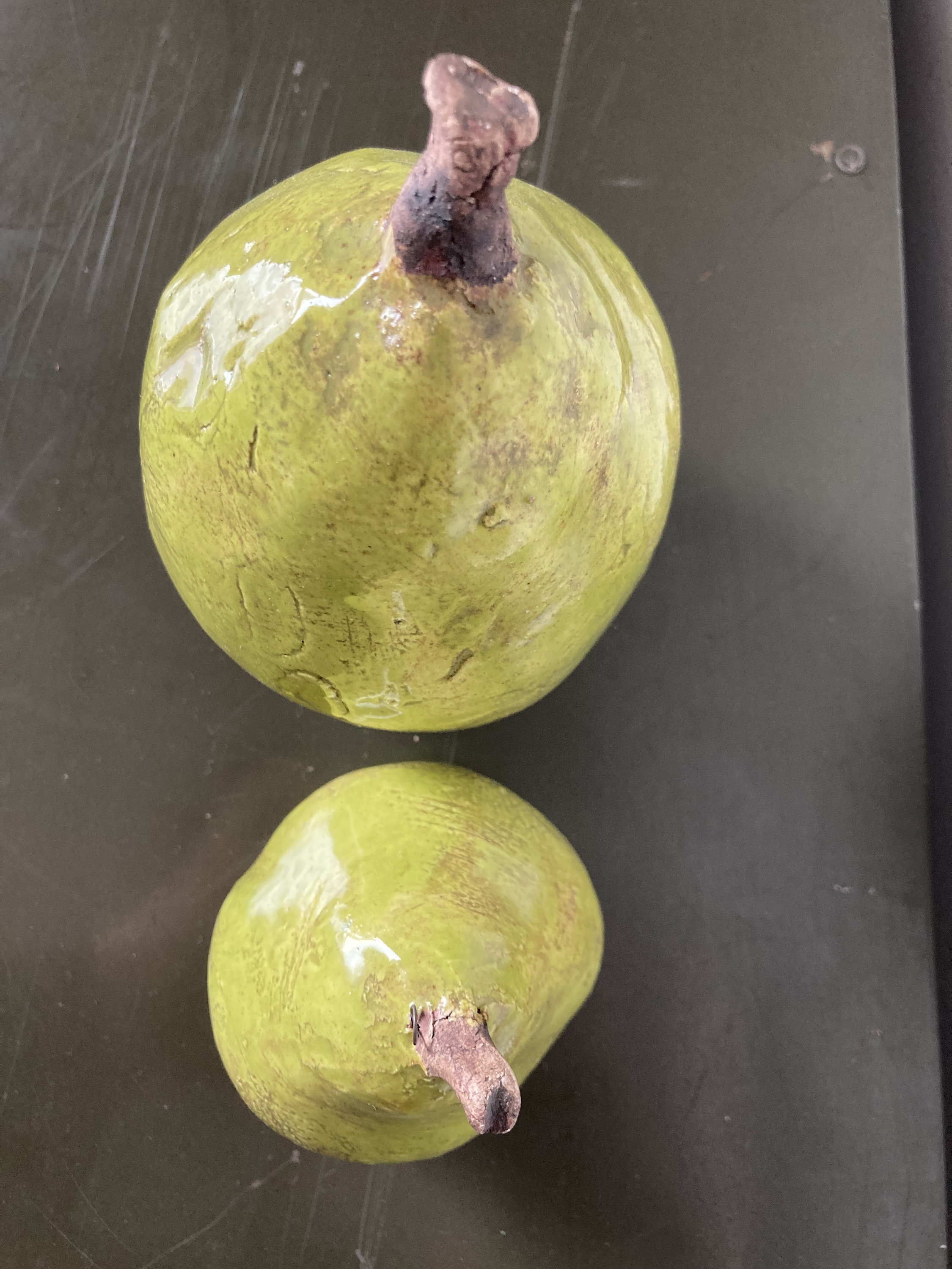 Vintage Pair of Ceramic Glazed Pears Sculptured Pears Signed - Etsy