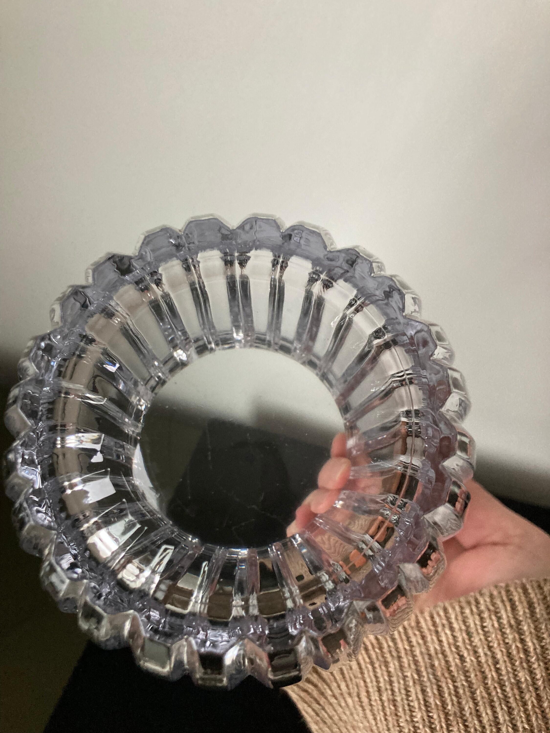 Vintage Studio Nova Crystal Glass Jar With Lid, Hollywood Regency ...