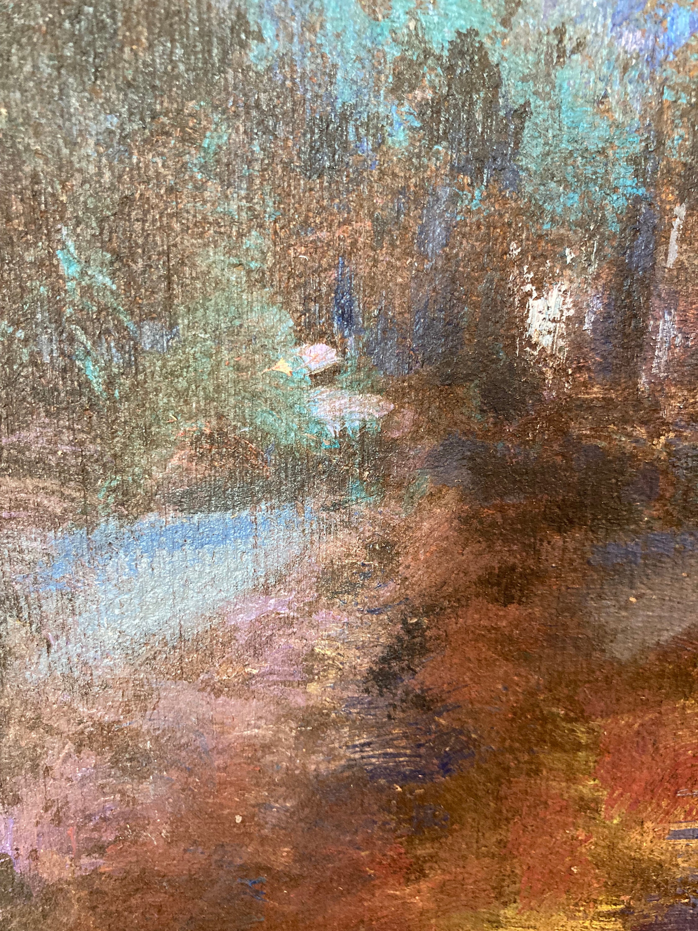 Vintage Signed Abstract Oil Painting on Board - Etsy