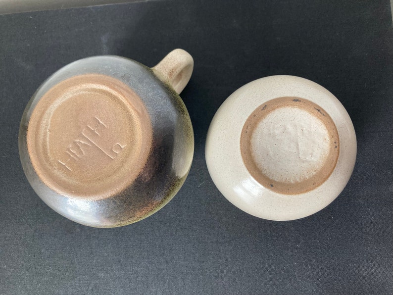 Edith Heath Pottery Creamer and Sugar Dish Set Heath Coupe - Etsy