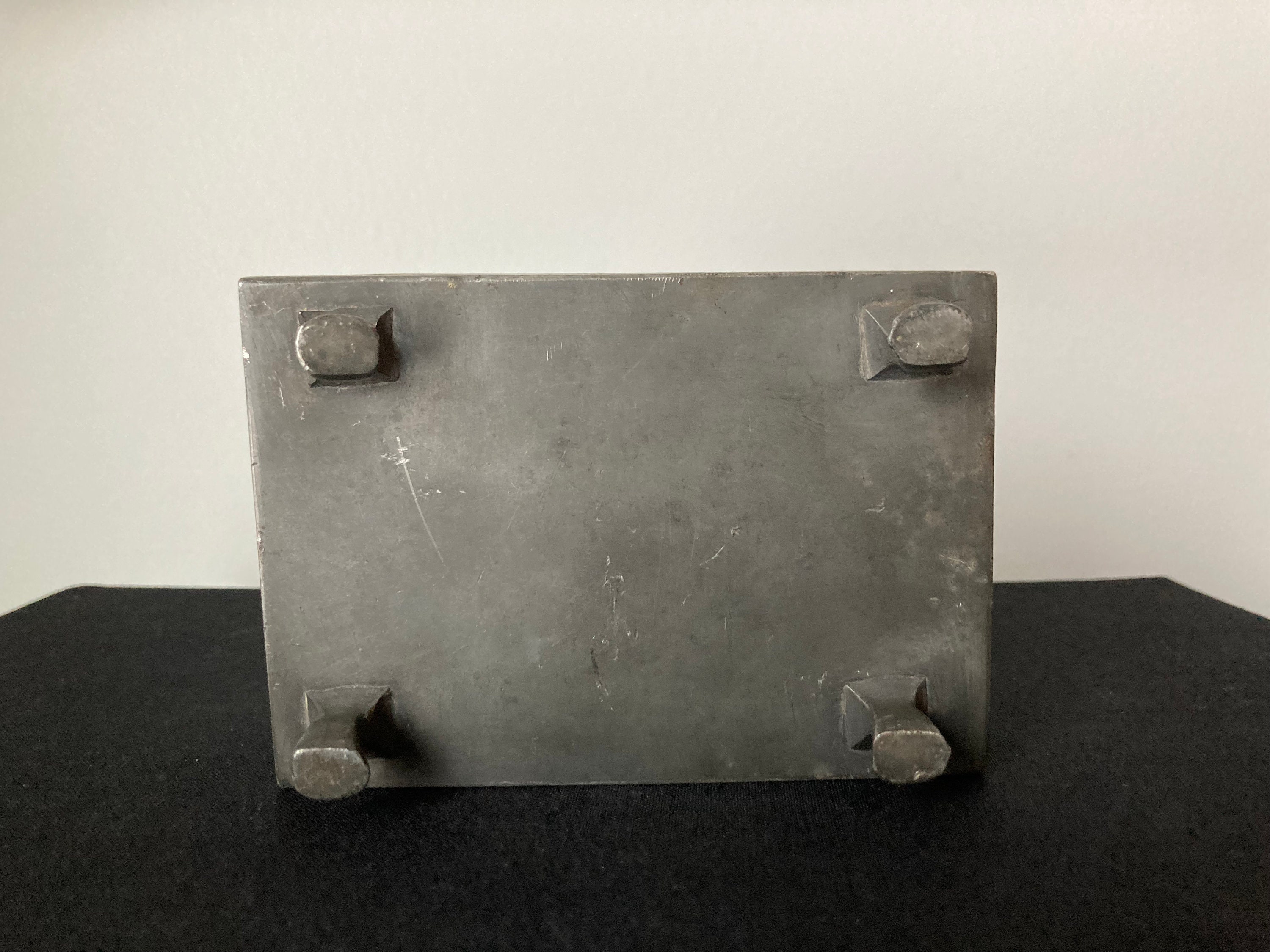 Vintage Chinese Pewter Dragon Fish Snuff Box Trinket Box - Etsy