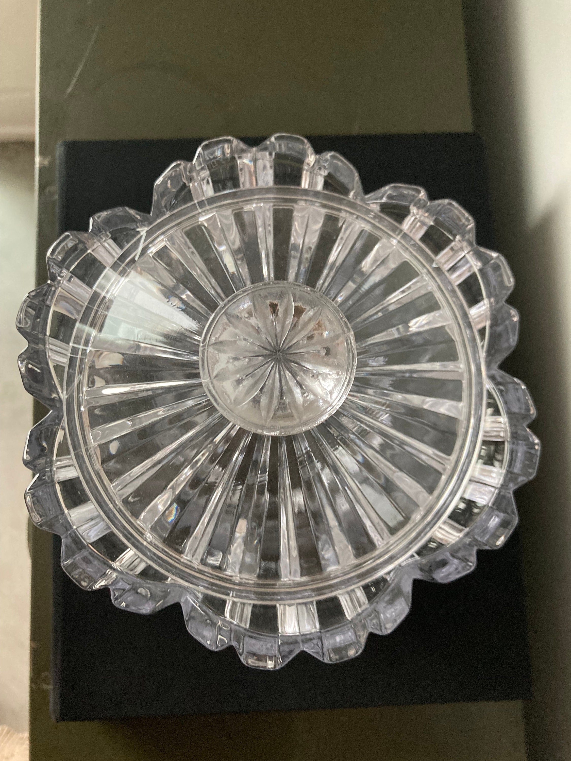 Vintage Studio Nova Crystal Glass Jar With Lid, Hollywood Regency ...