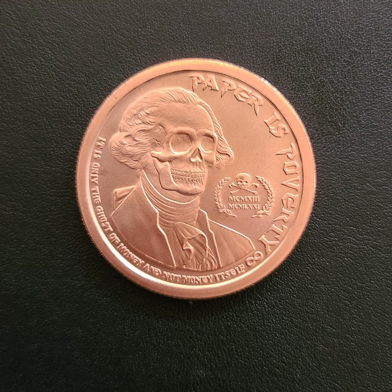 1 Oz Ghost of Money Copper Round - Etsy
