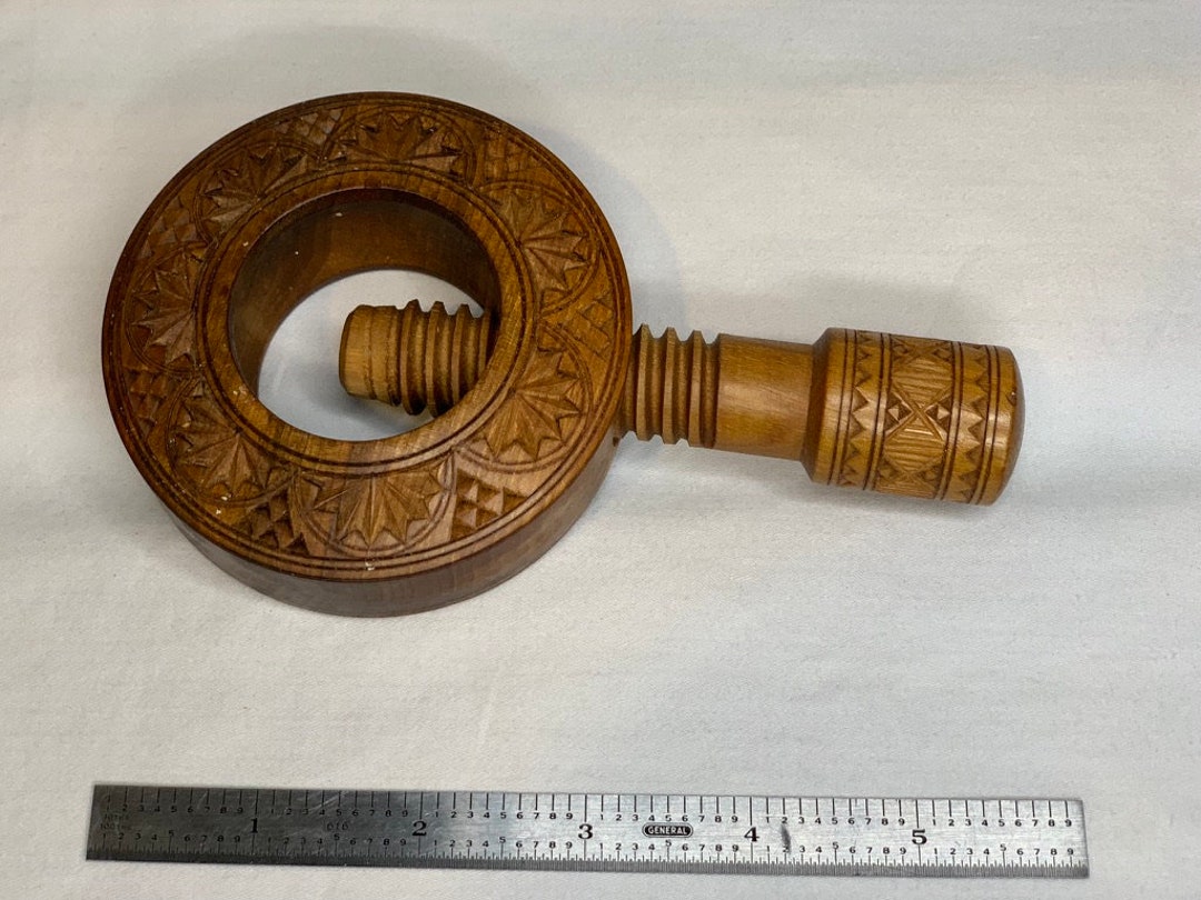 Vintage Wood Nutcracker Wooden Screw Type - Etsy
