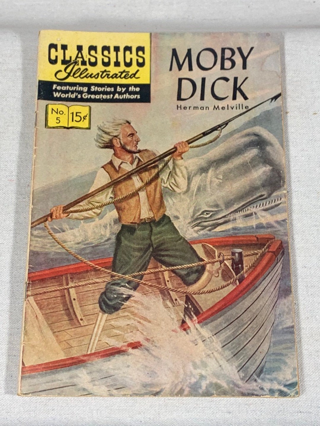 Classics Illustrated No. 5 Moby Dick Vintage Comics Book - Etsy