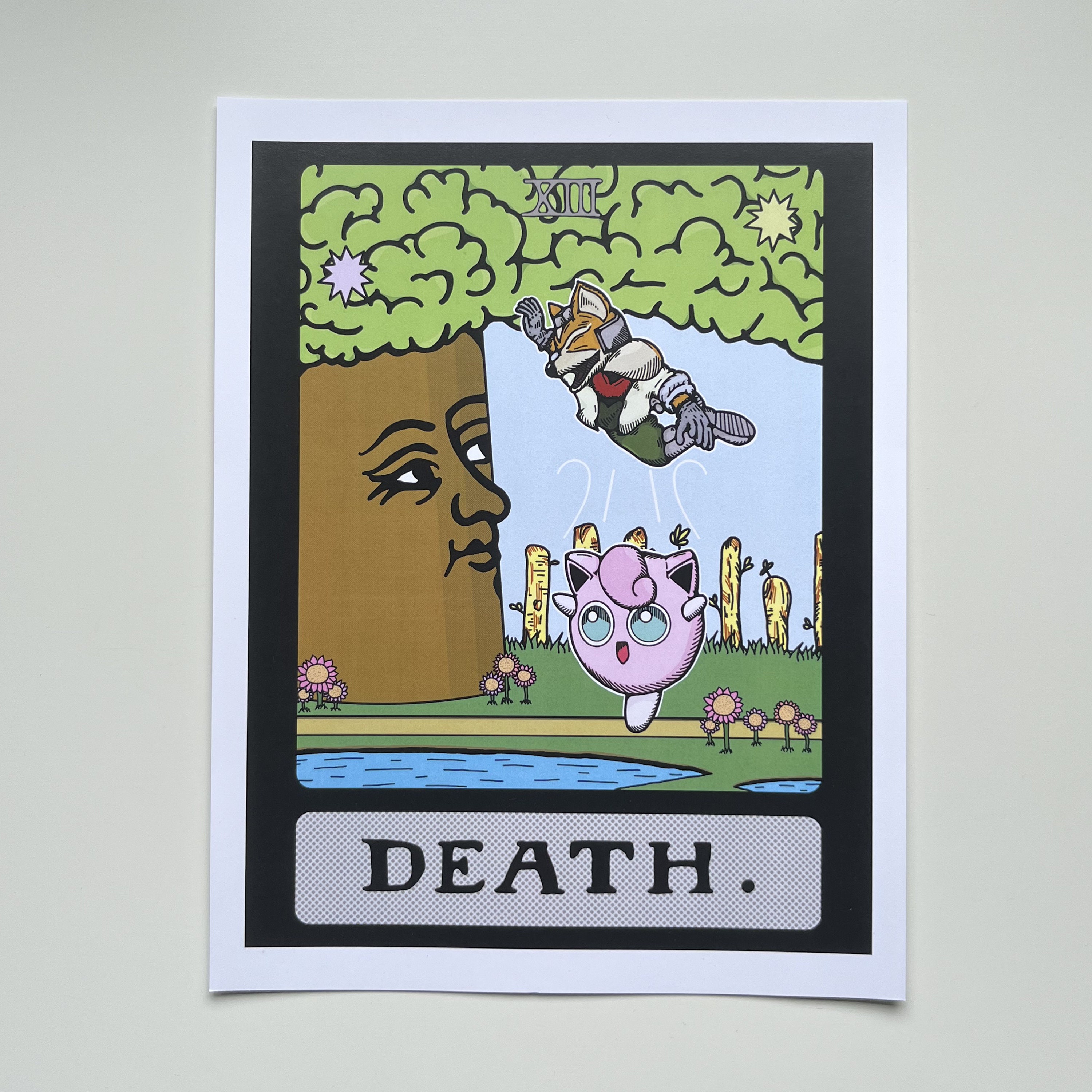 Jigglypuff: Death SSBM Tarot Card Print 8.5 X 11in - Etsy