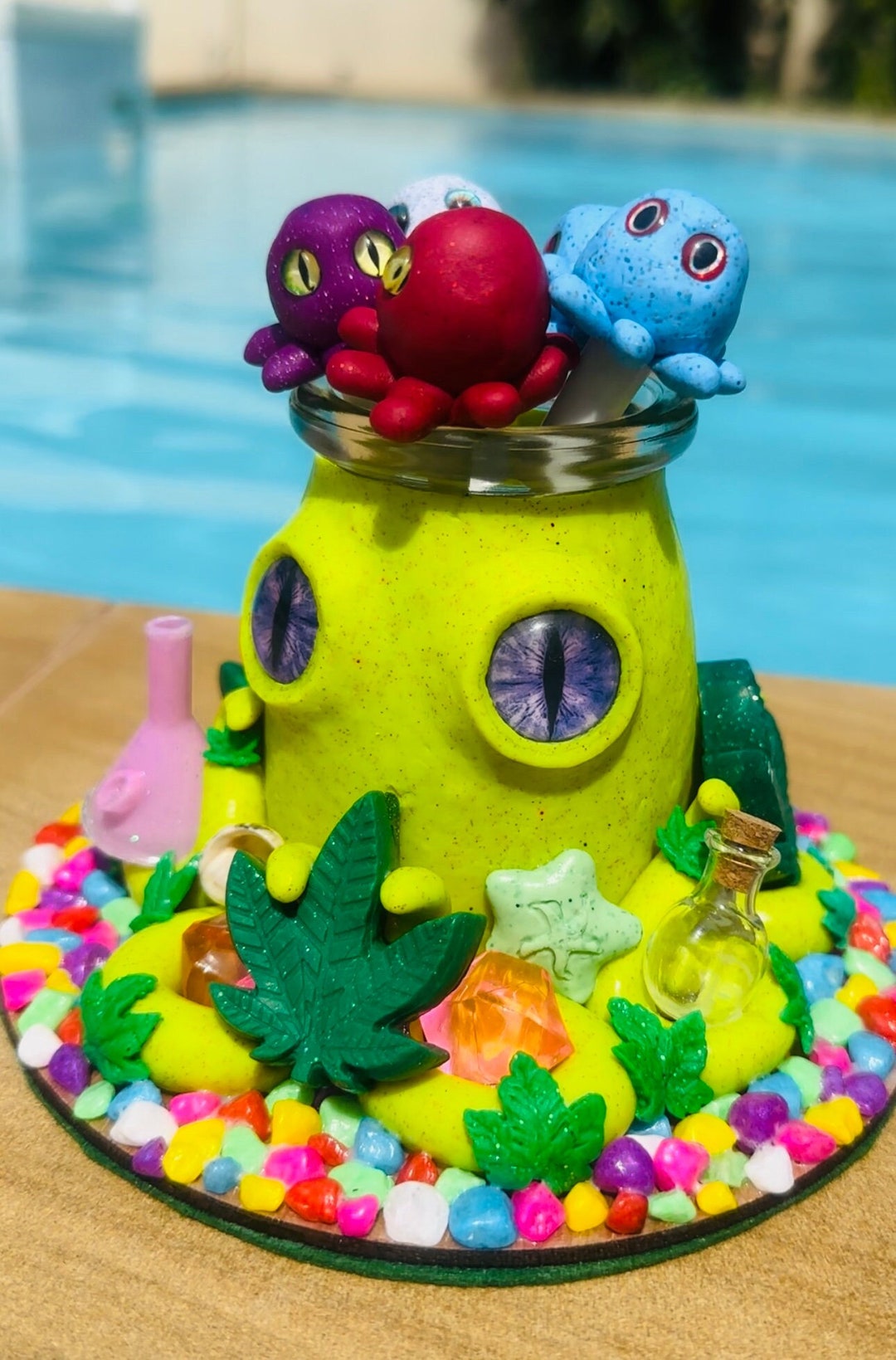 Custom Octopus Jar 3.3oz mellow Yellow - Etsy