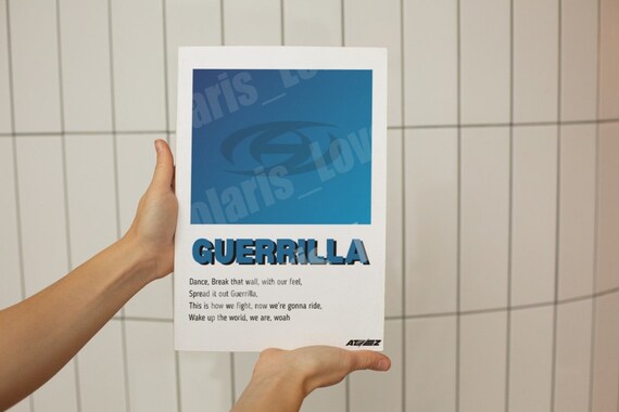 Ateez guerrilla Mini Poster Blue Version Kpop - Etsy