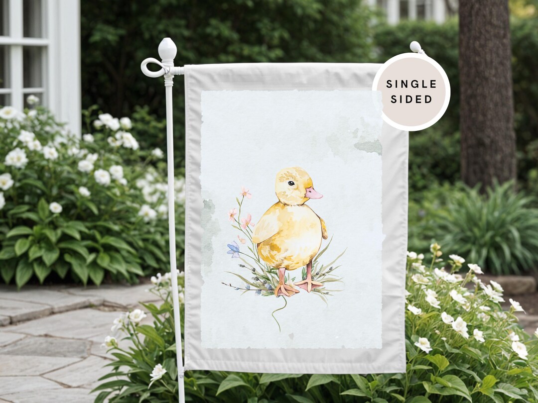 Spring Garden Flags Easter Yard Art Baby Chicks Flag Yard Art House Flag Outdoor Easter ...