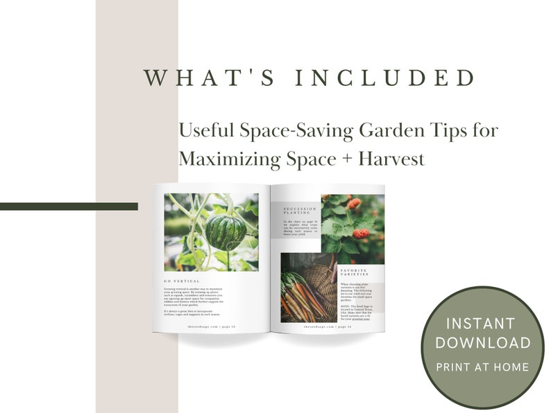 Plant Size Garden Cheat Sheet, Garden Planner Printable, Gardening Organization, Gardening Log ...