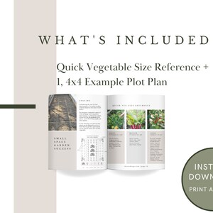 Plant Size Garden Cheat Sheet, Garden Planner Printable, Gardening ...