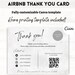 Modern Airbnb Welcome Note Card Template With QR Code and - Etsy