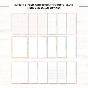 Pastel Digital Note Paper: 100 Pages for Digital Notebooks Compatible ...