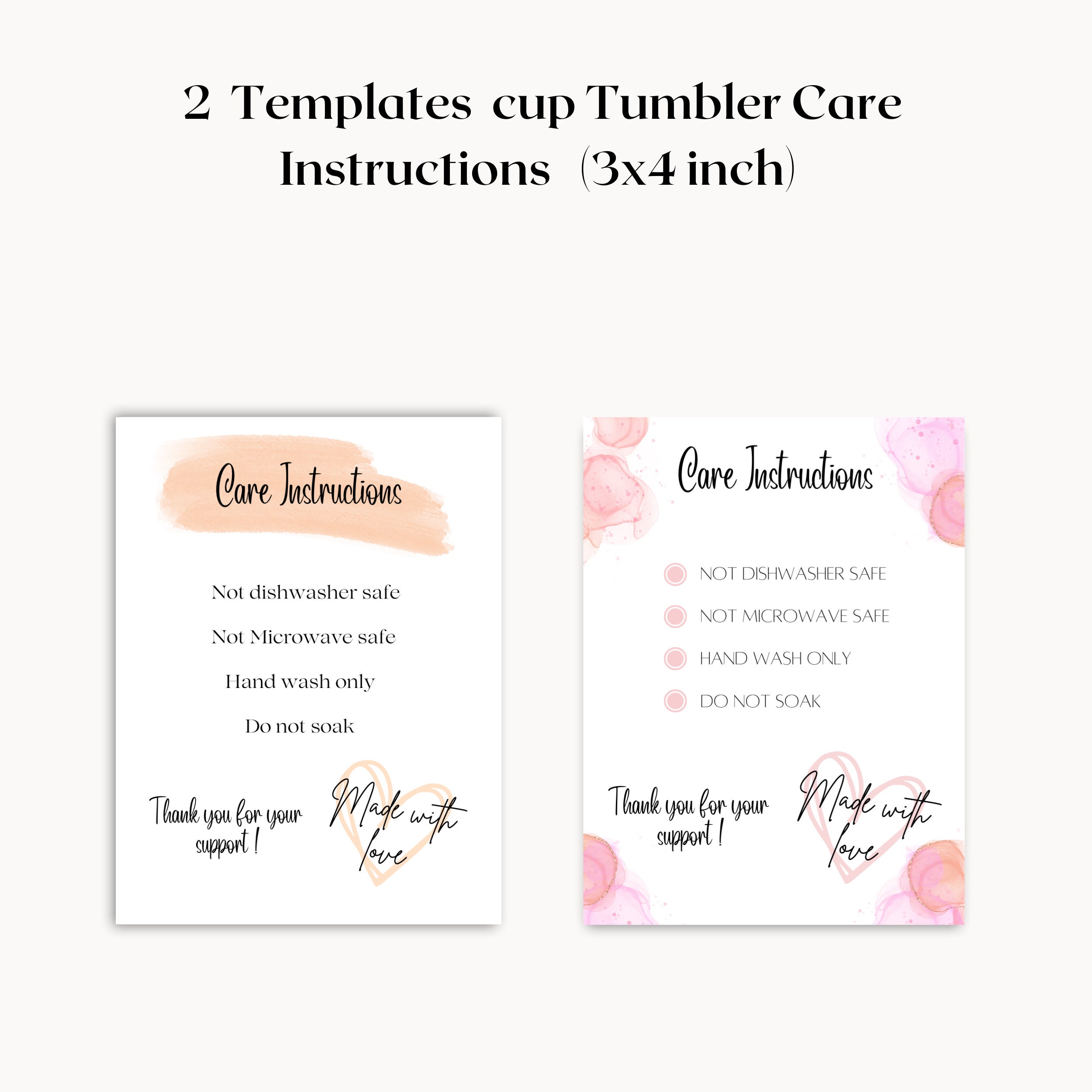 Colorful Thank You Card Bundle Templates, Perfect for Small Businesses ...