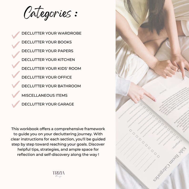 Declutter Workbook:printable Digital Guide for the Ultimate Declutter Challenge!transform Your ...
