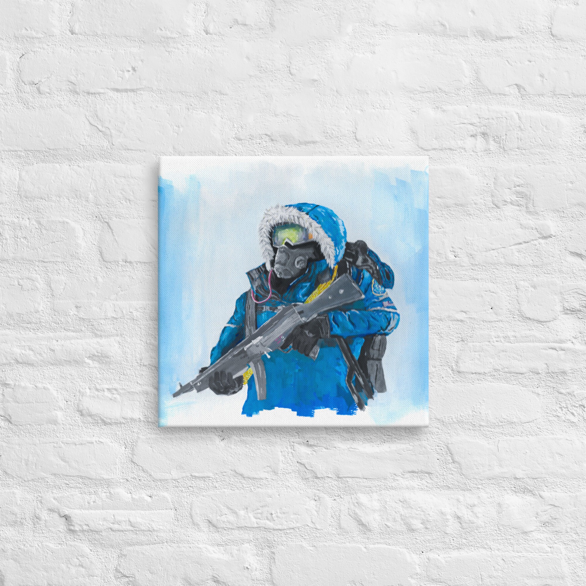 Arctic Hazmat Canvas | Watercolor Print Canvas | Gifts for Gamers ...