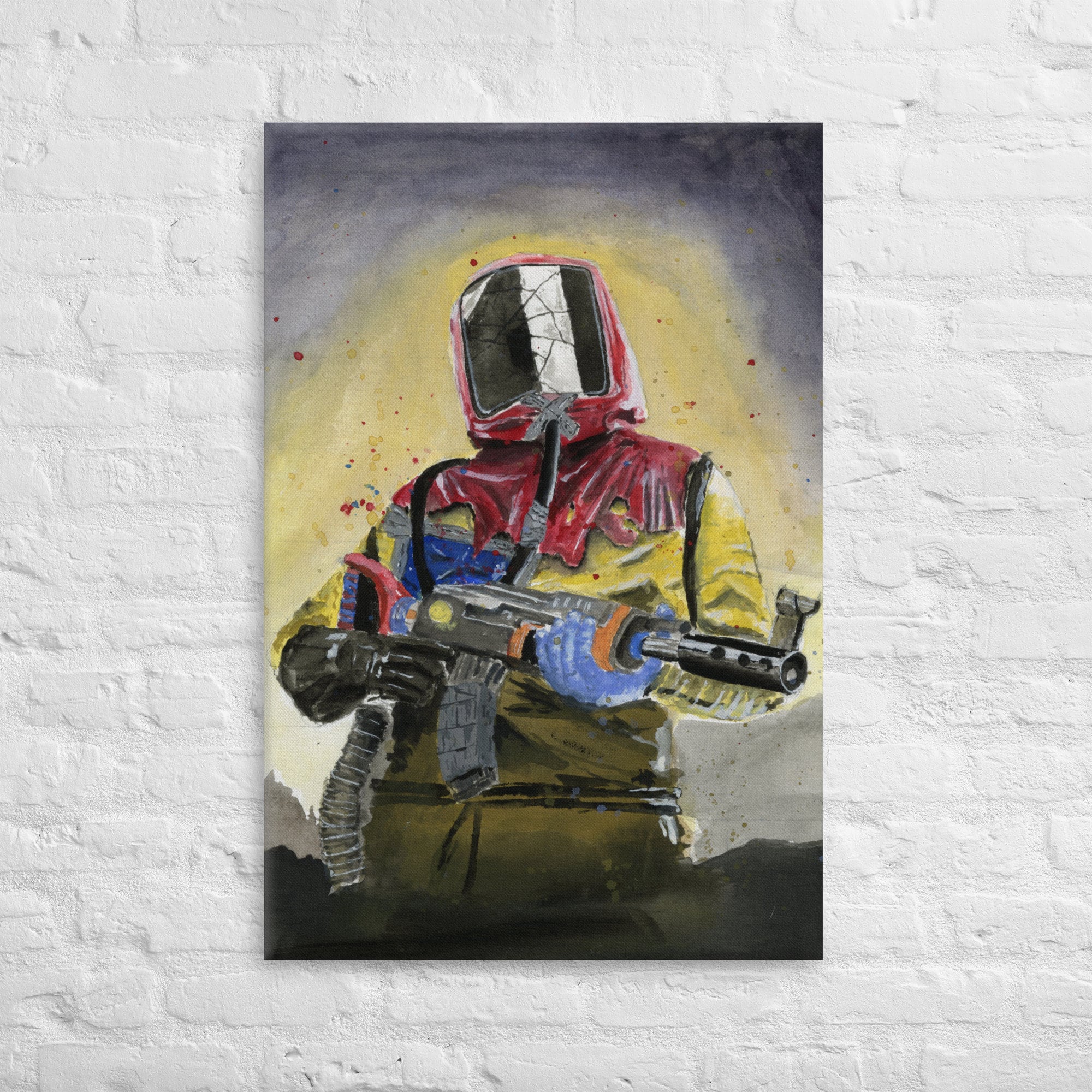Rust Hazmat Canvas Print/ Wall Art/ Gamer Art/ Gifts for Gamers - Etsy