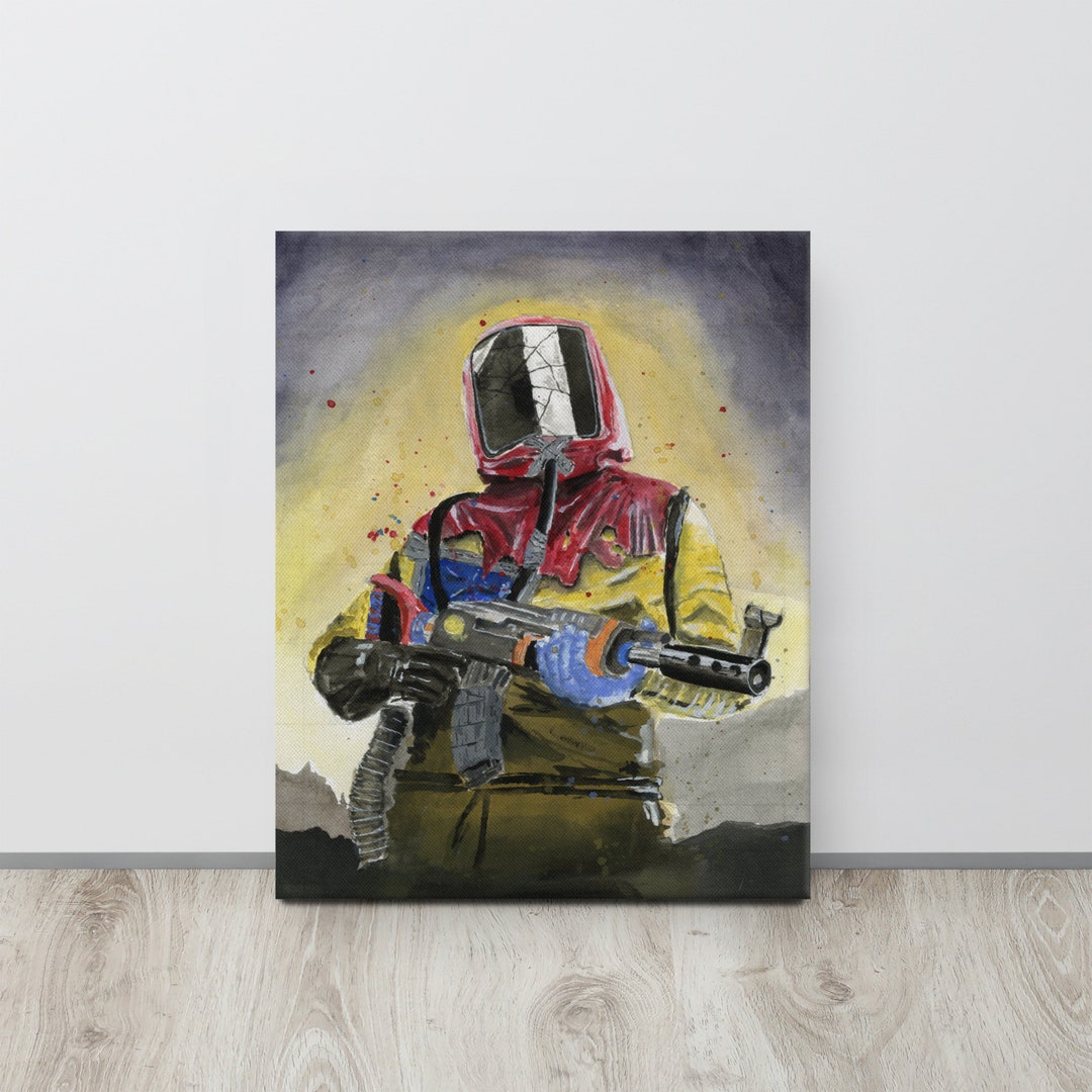 Rust Hazmat Slim Canvas Print/ Wall Art/ Gamer Art/ Gifts for Gamers - Etsy