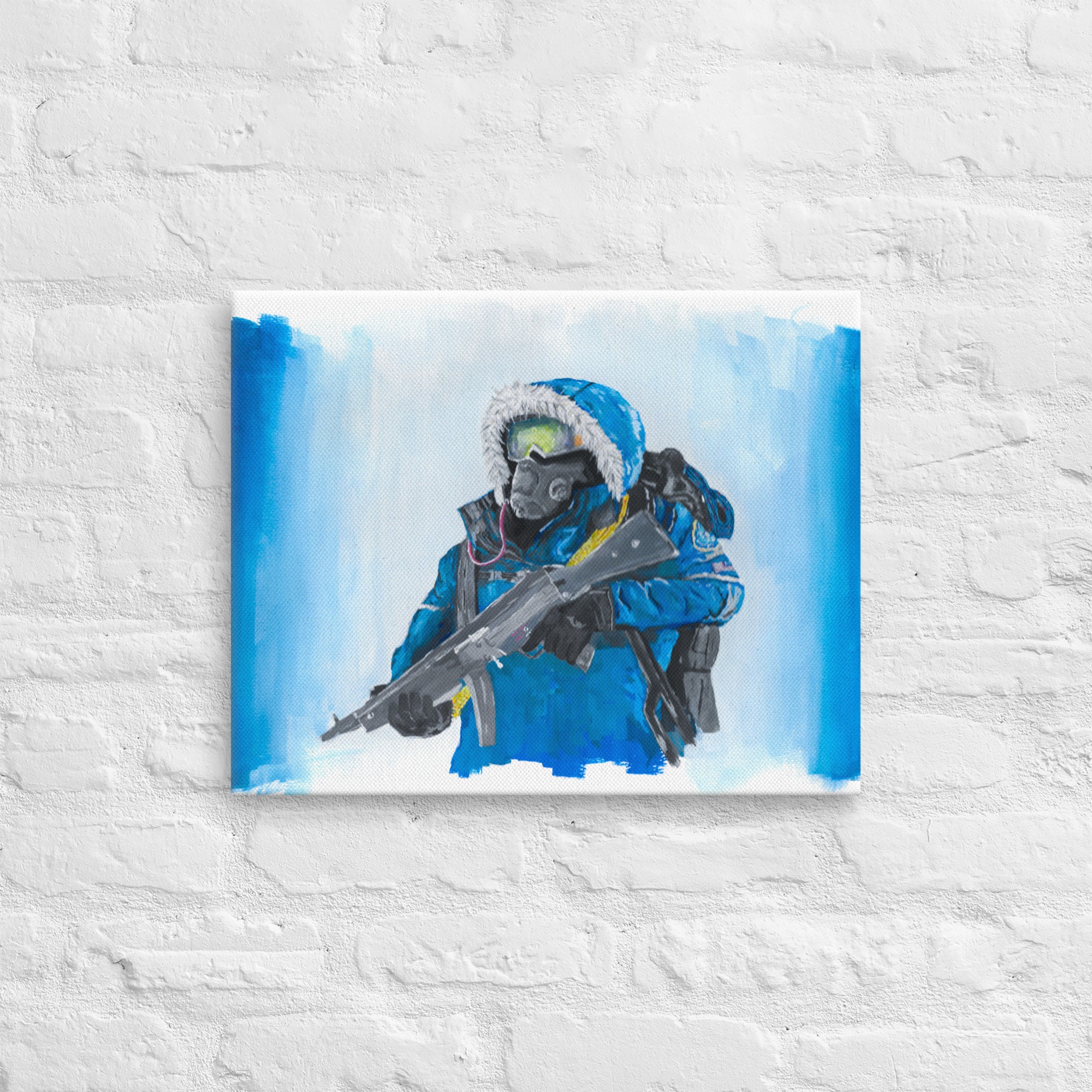 Arctic Hazmat Canvas | Watercolor Print Canvas | Gifts for Gamers ...