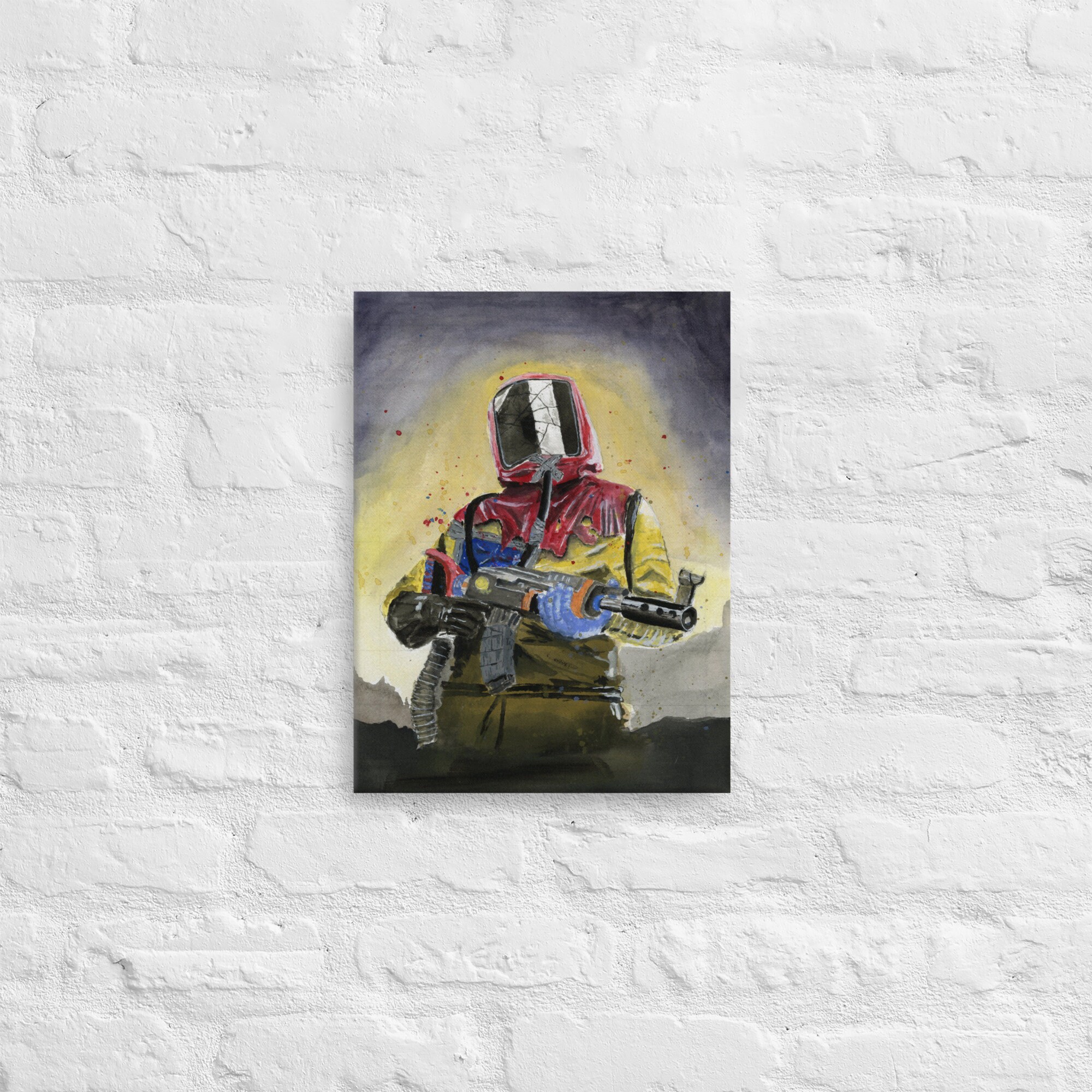 Rust Hazmat Canvas Print/ Wall Art/ Gamer Art/ Gifts for Gamers - Etsy