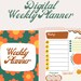 Retro Inspired Digital Weekly Planner, iPad Planner, Printable Planner ...
