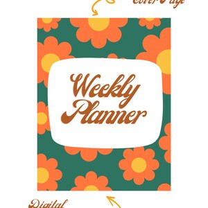 Retro Inspired Digital Weekly Planner, iPad Planner, Printable Planner ...