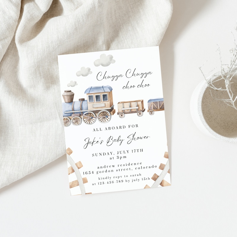 Train Baby Shower - Etsy