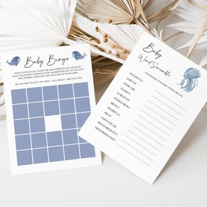 Nautical Baby Shower Games Bundle: Under the Sea Theme (digital ...
