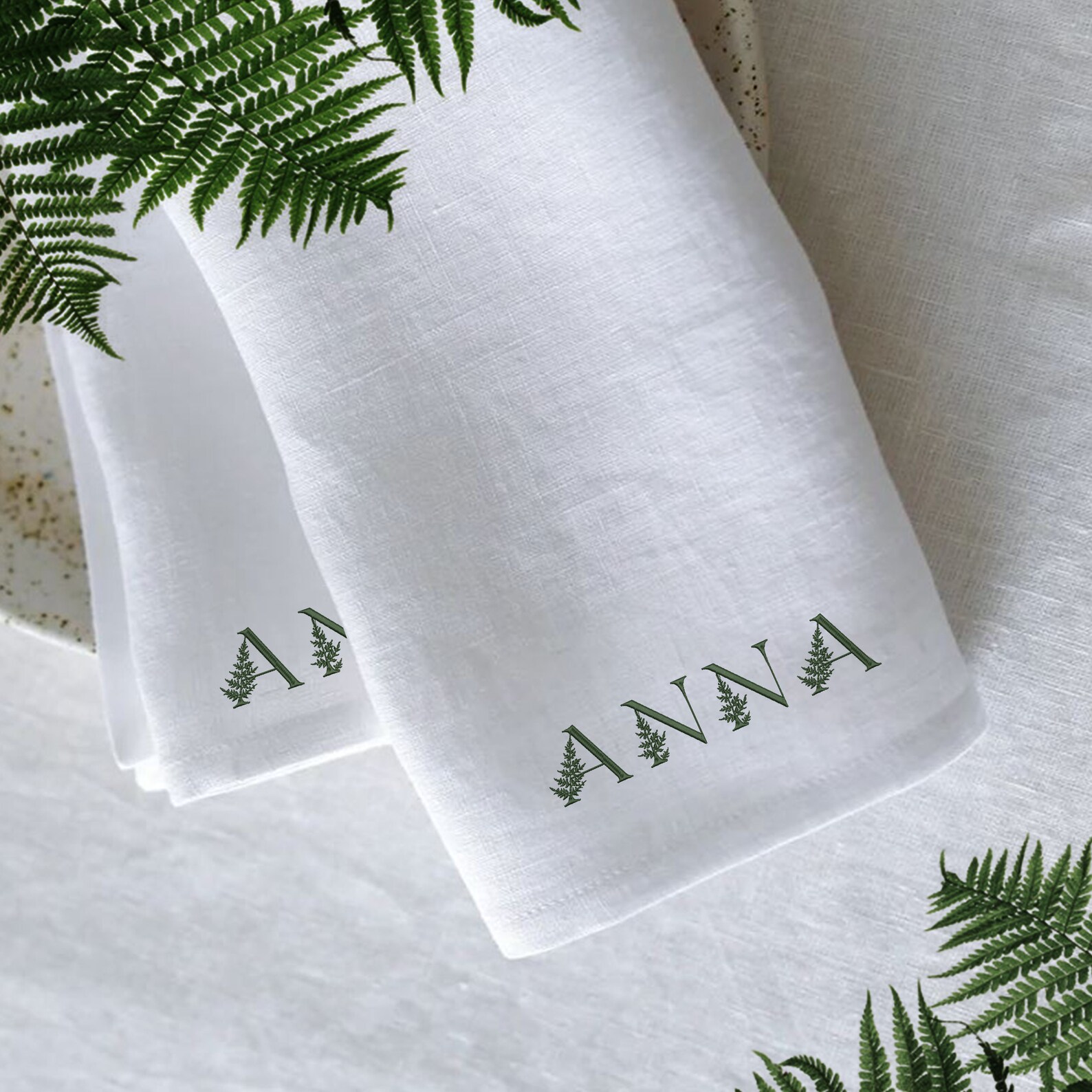 Unique Fern Font Alphabet Monogram Machine Embroidery Design, Script ...