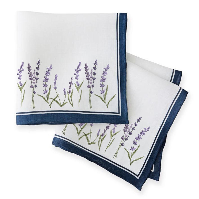 Lavender Flower Machine Embroidery Design Floral Botanical - Etsy