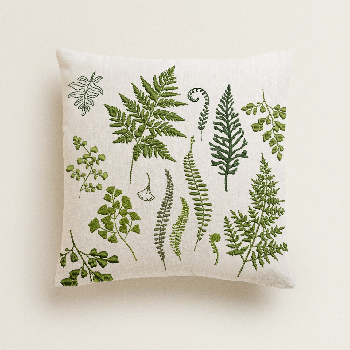 12 Fern Branches for Machine Embroidery Design Botanical - Etsy