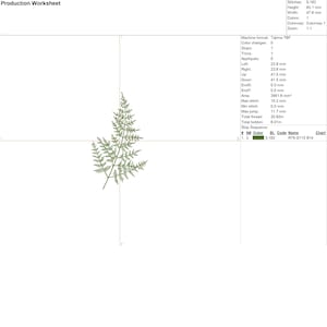 12 Fern Branches for Machine Embroidery Design Botanical Wedding Branch ...