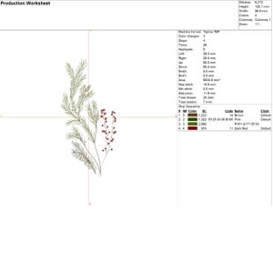7 Christmas Botanical Branches Machine Embroidery Design, Tree Branch ...