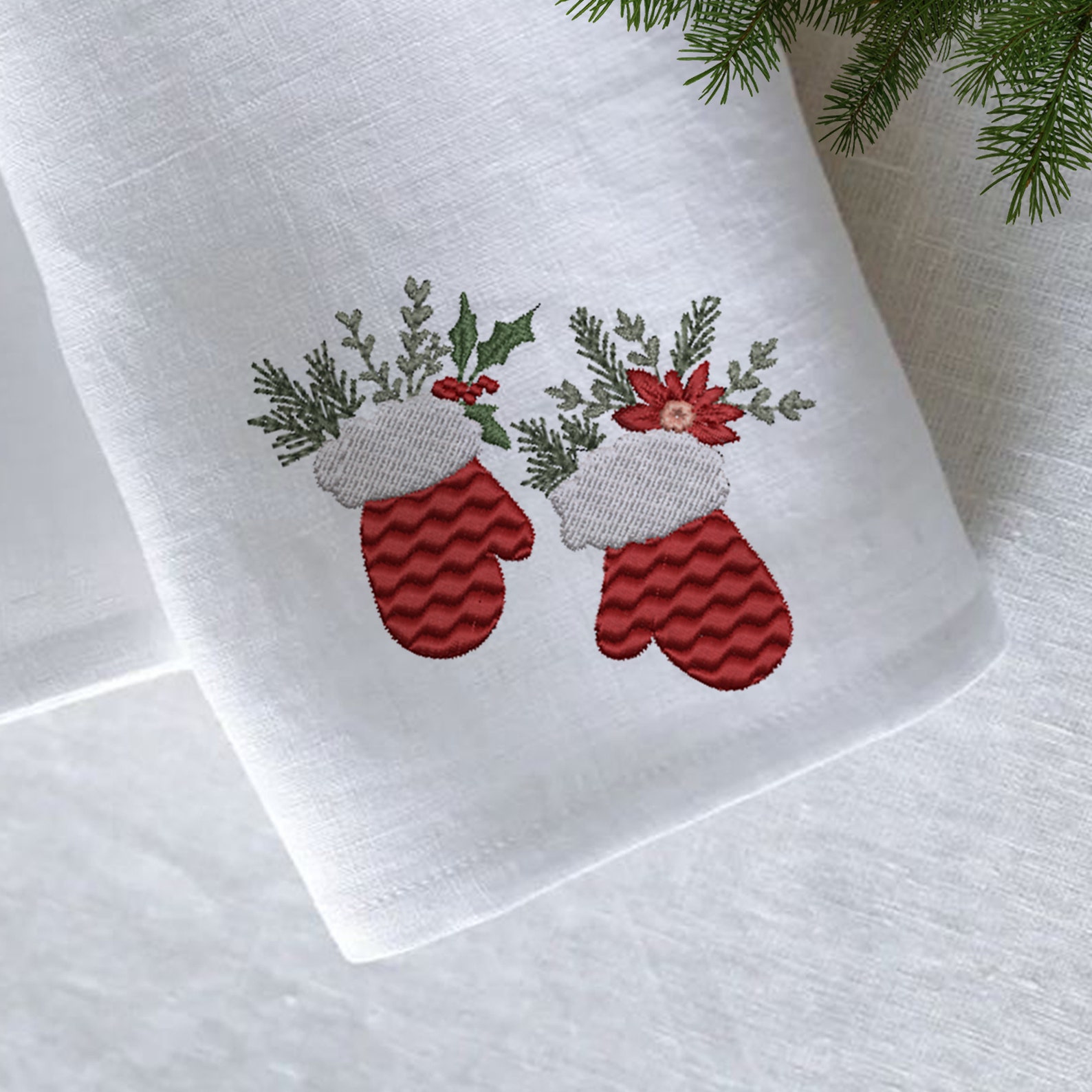 25 Christmas Tree Elements for Machine Embroidery, Winter Holiday ...