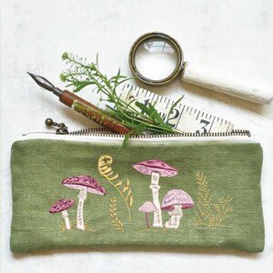 Moon Mushroom II Border Machine Embroidery Design, Pattern Instant ...