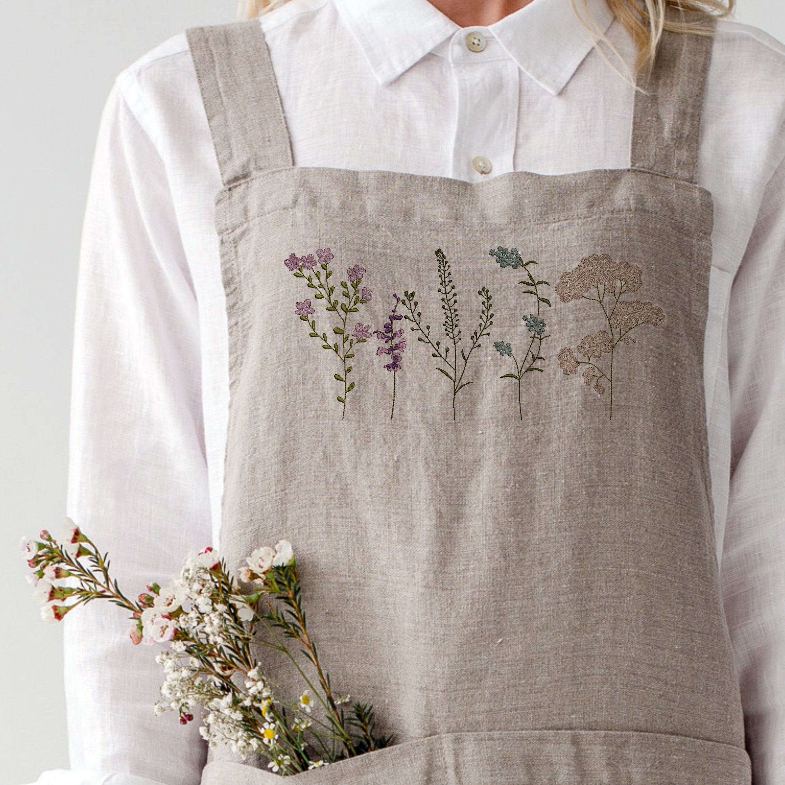 30 Summer Meadow Floral Machine Embroidery Designs, Flower Bee ...