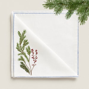 7 Christmas Botanical Branches Machine Embroidery Design, Tree Branch ...