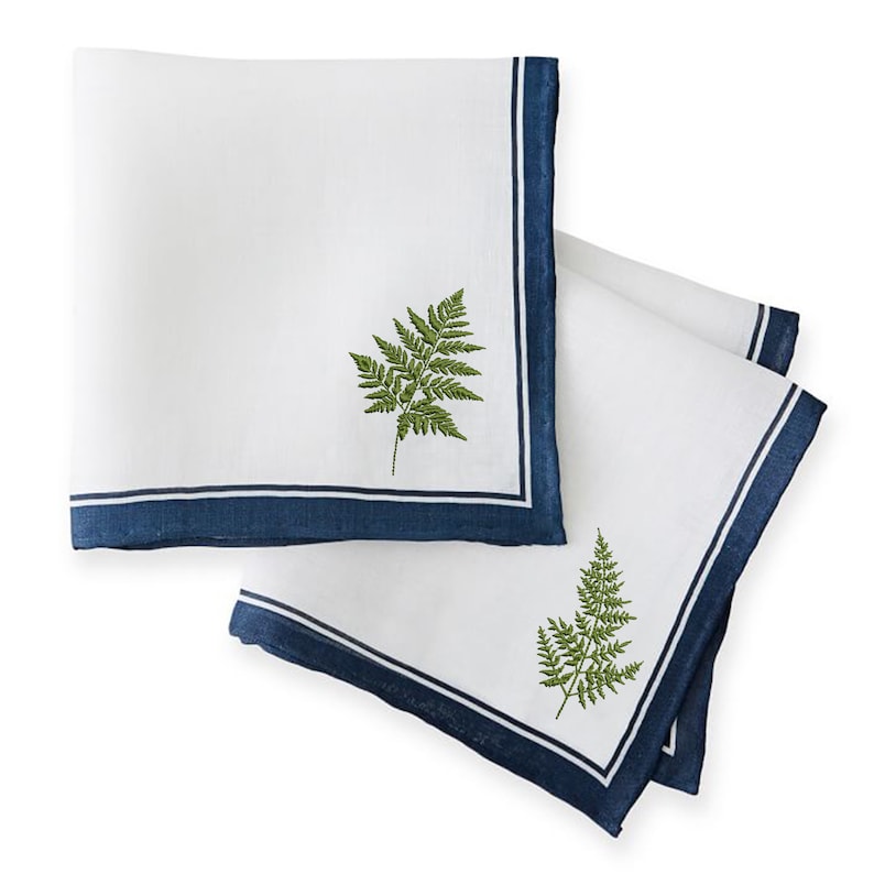 12 Fern Branches for Machine Embroidery Design Botanical Wedding Branch ...