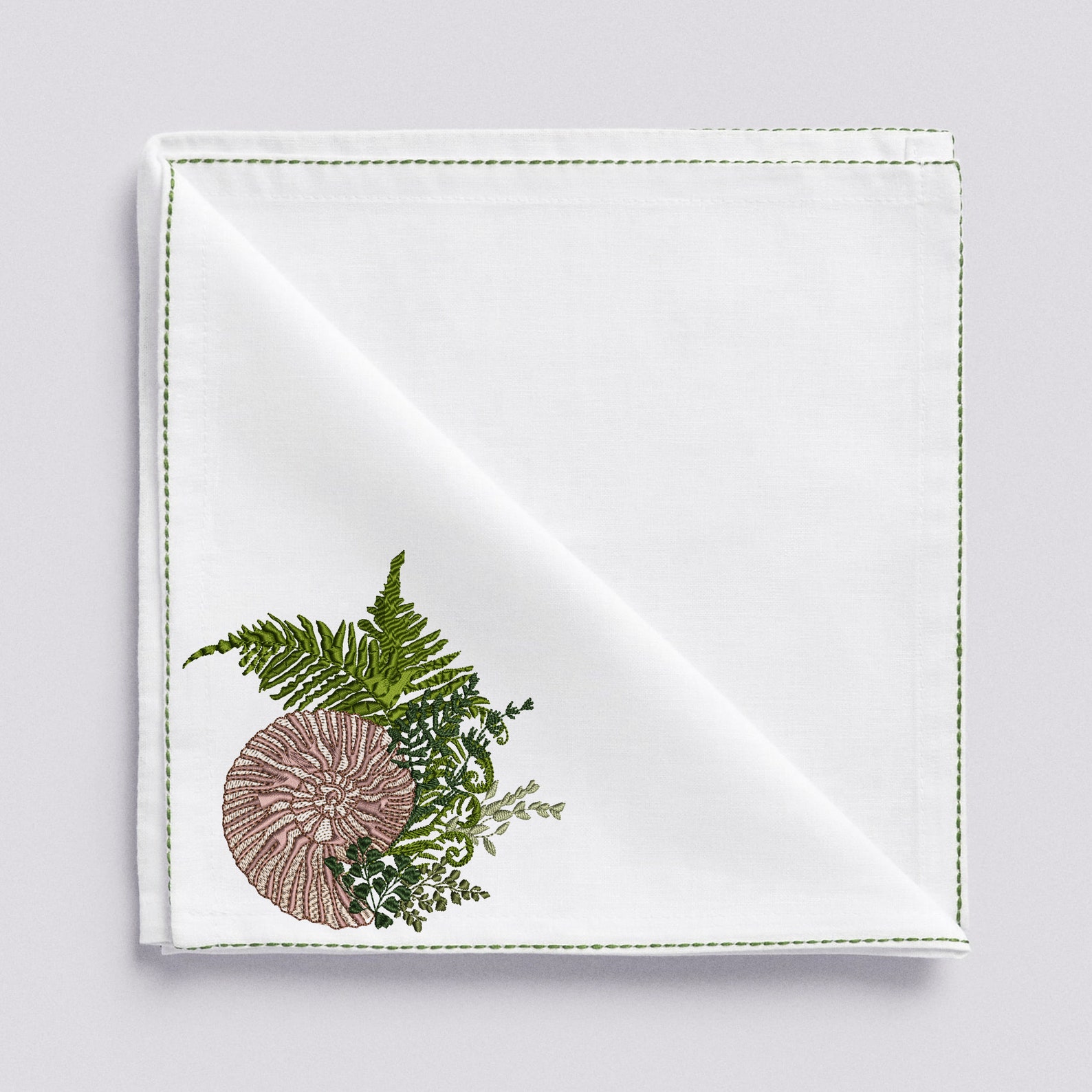 Fossil Shell and Fern Branches for Machine Embroidery Design - Etsy