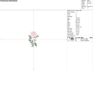 Rose Flower Border, Corner and Monogram Wreath for Machine Embroidery ...
