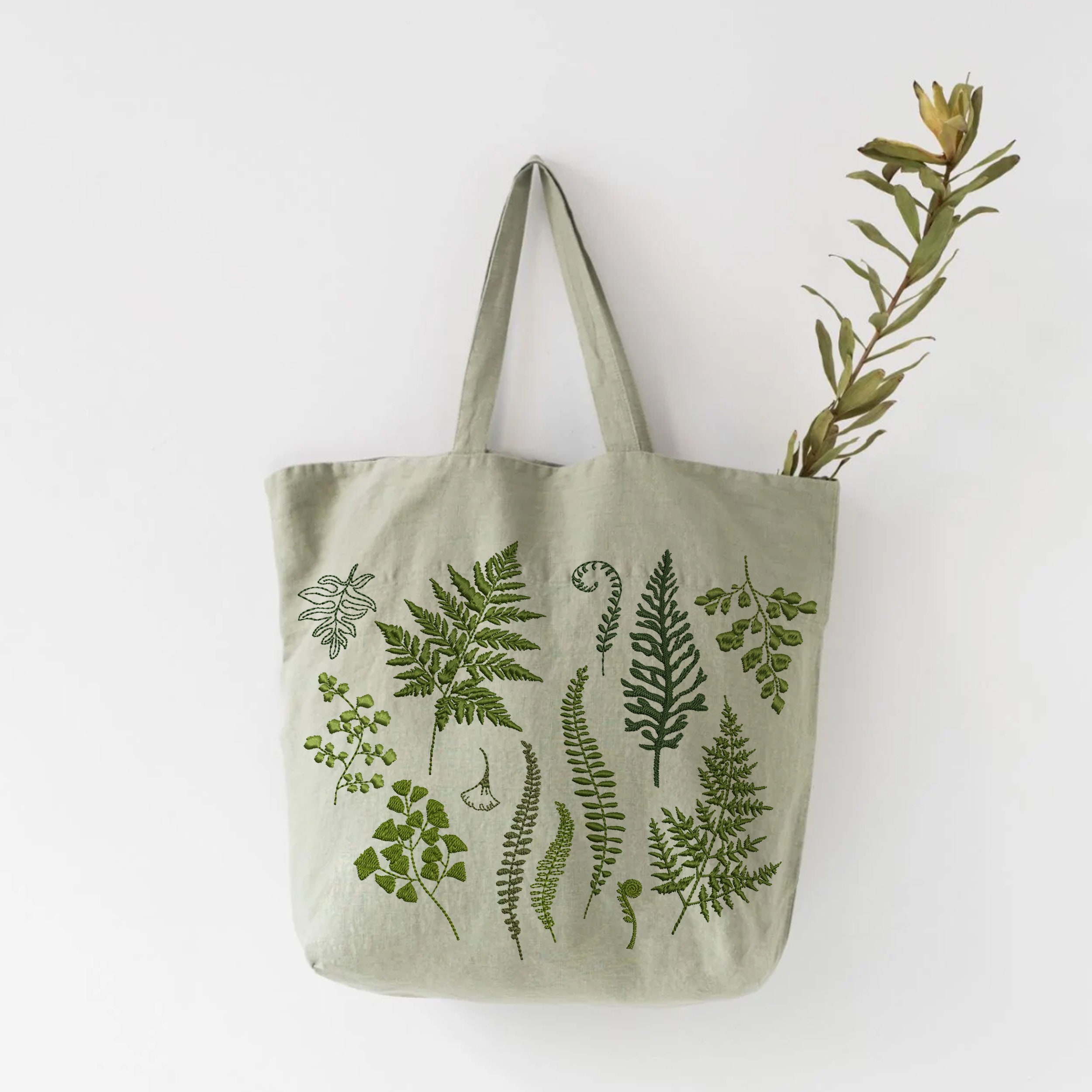 12 Fern Branches for Machine Embroidery Design Botanical Wedding Branch ...