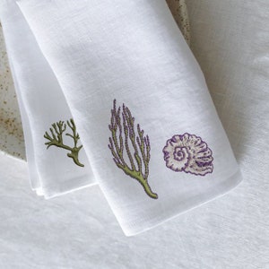 Magical Sea Machine Embroidery Design Collection, Shell Algae Seashells ...